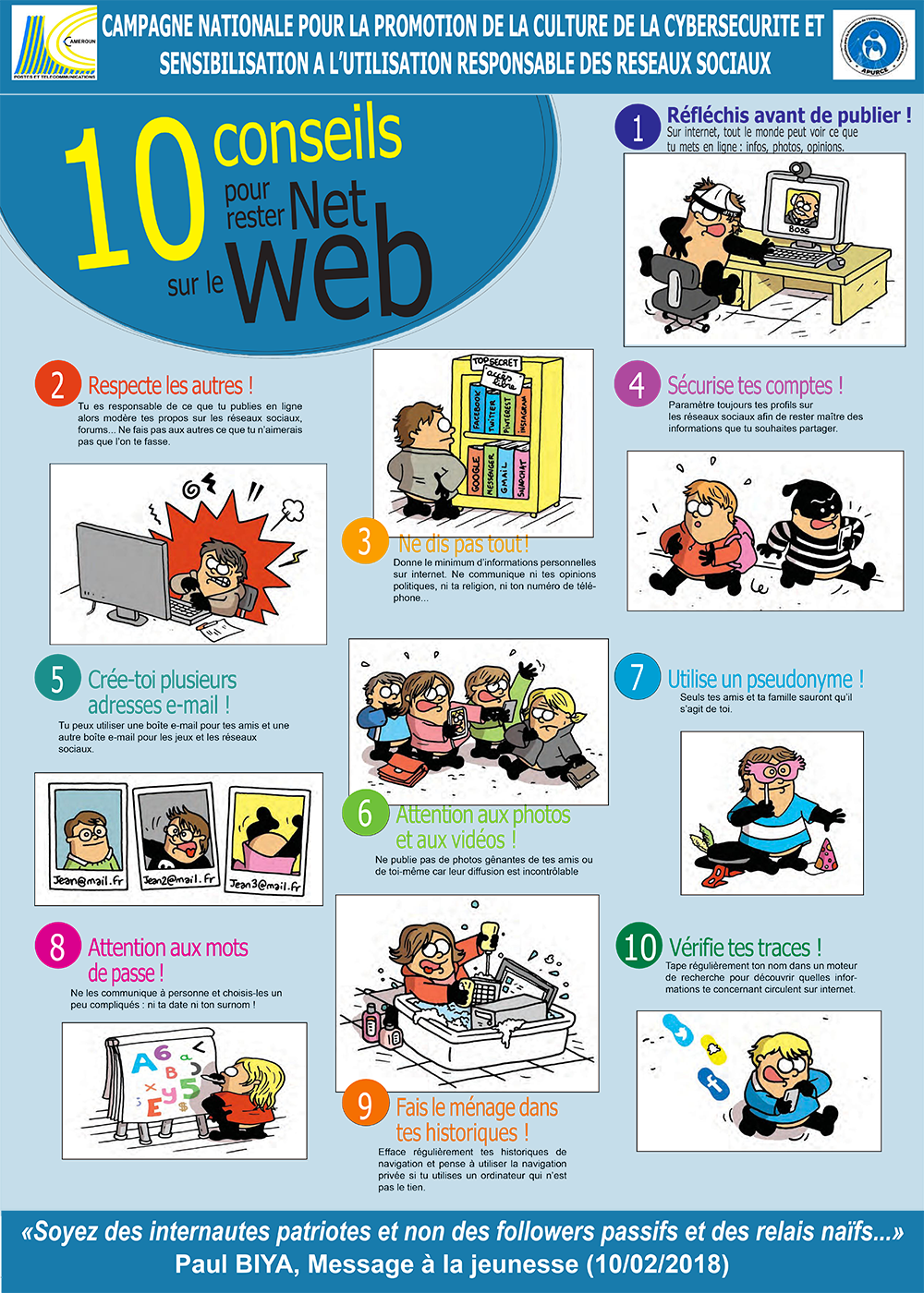 Les 10 conseils du Minpostel pour rester net sur le web - Digital ...