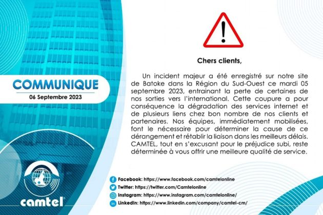 Cameroun : Camtel célèbre ses 25 ans dans un contexte de perturbation ...